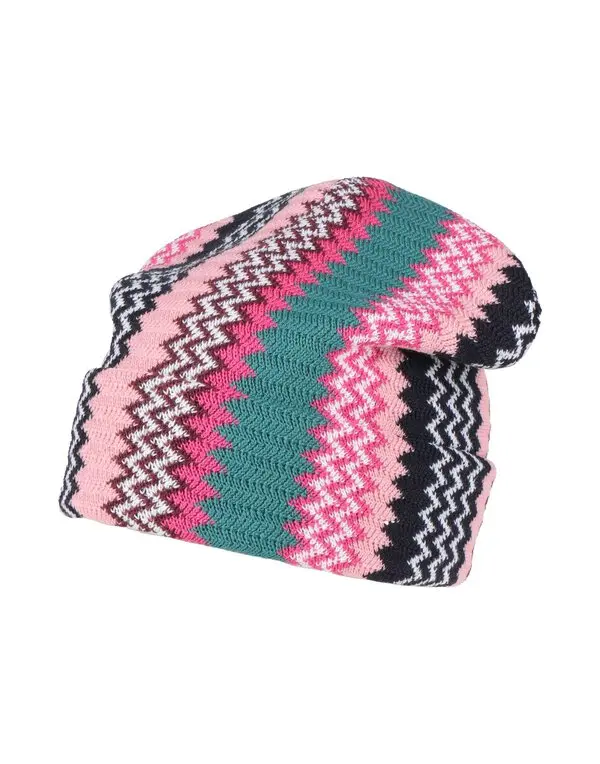 Missoni Intarsia-Knit Beanie In Pink - 55% Off | Editorialist display picture 3