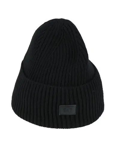 Emporio Armani Knitted Beanie - Black
