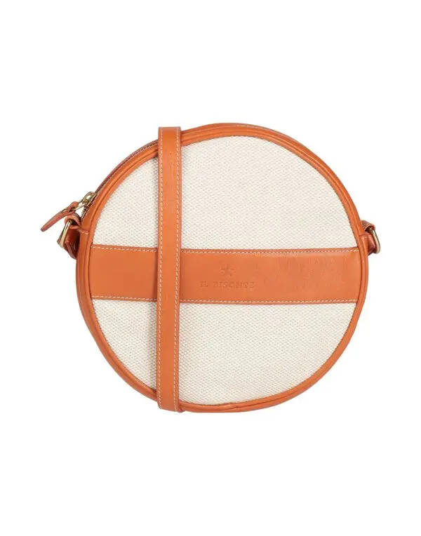 Il Bisonte Leather And Canvas Cross-body Bag - Brown