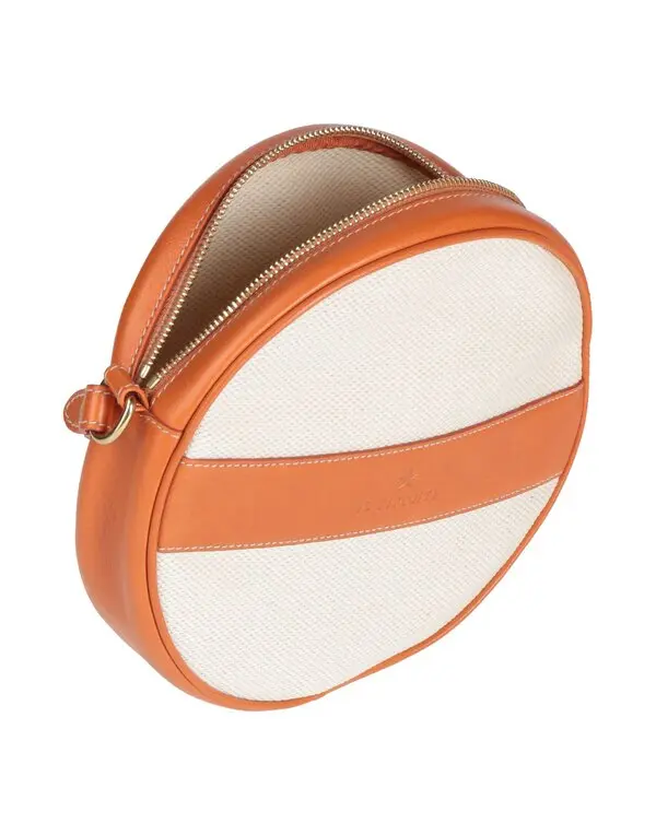 Il Bisonte Leather And Canvas Cross-body Bag - Brown