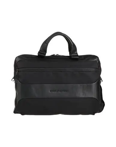 PIQUADRO Handbag In Cow Leather And Nylon - Black
