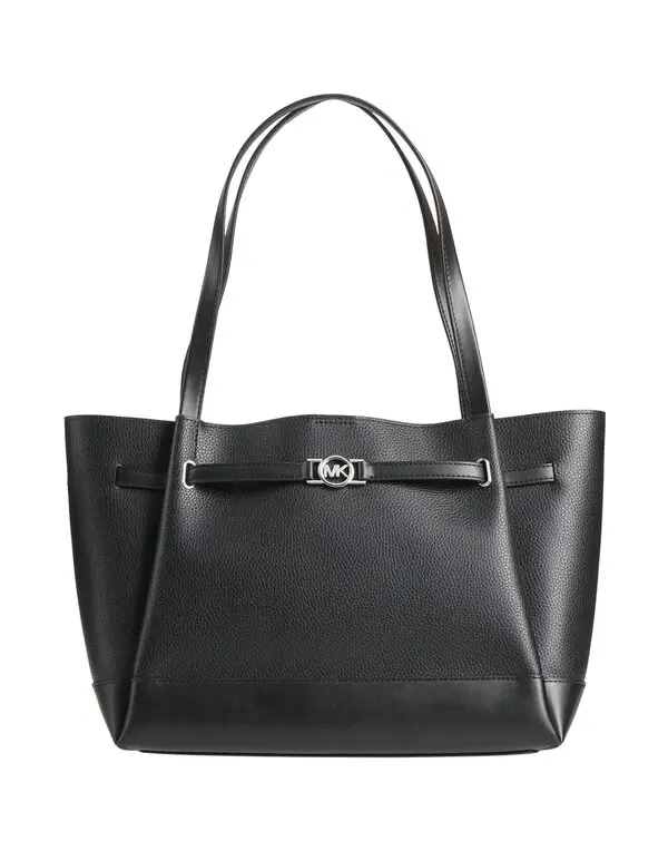 Michael Kors Leather Shopper Tote - Black