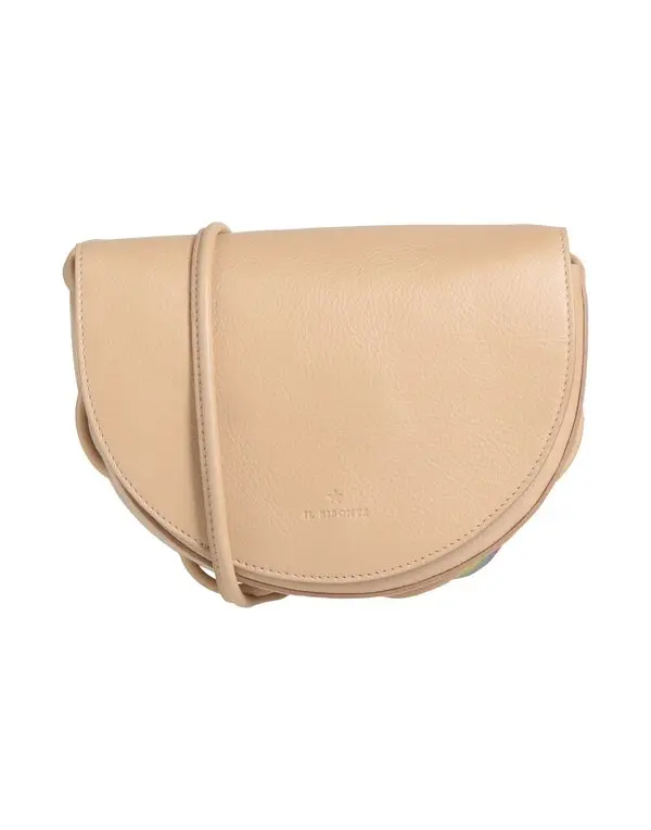 Il Bisonte Leather Saddle Cross-body Bag - Beige