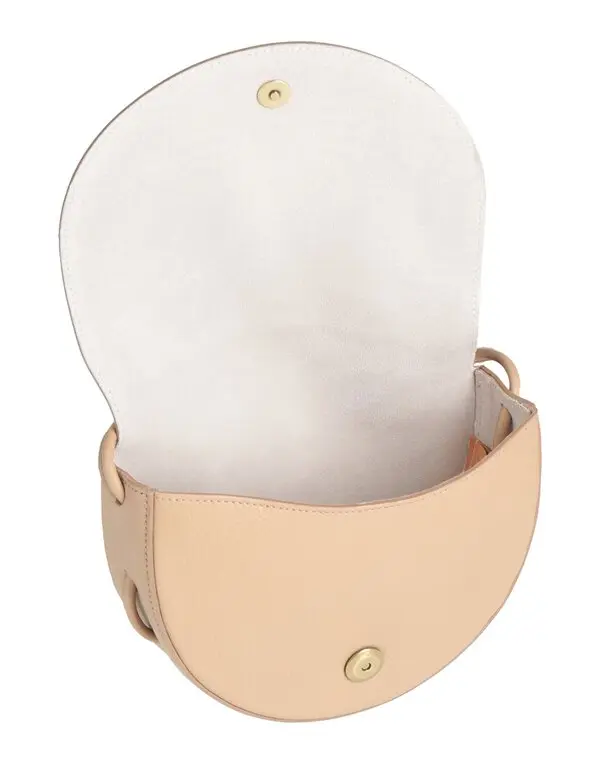 Il Bisonte Leather Saddle Cross-body Bag - Beige
