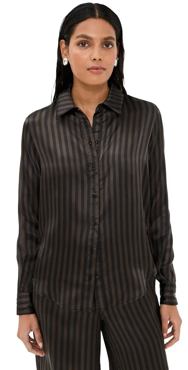 Sprwmn Fonda Silk Button-up Shirt