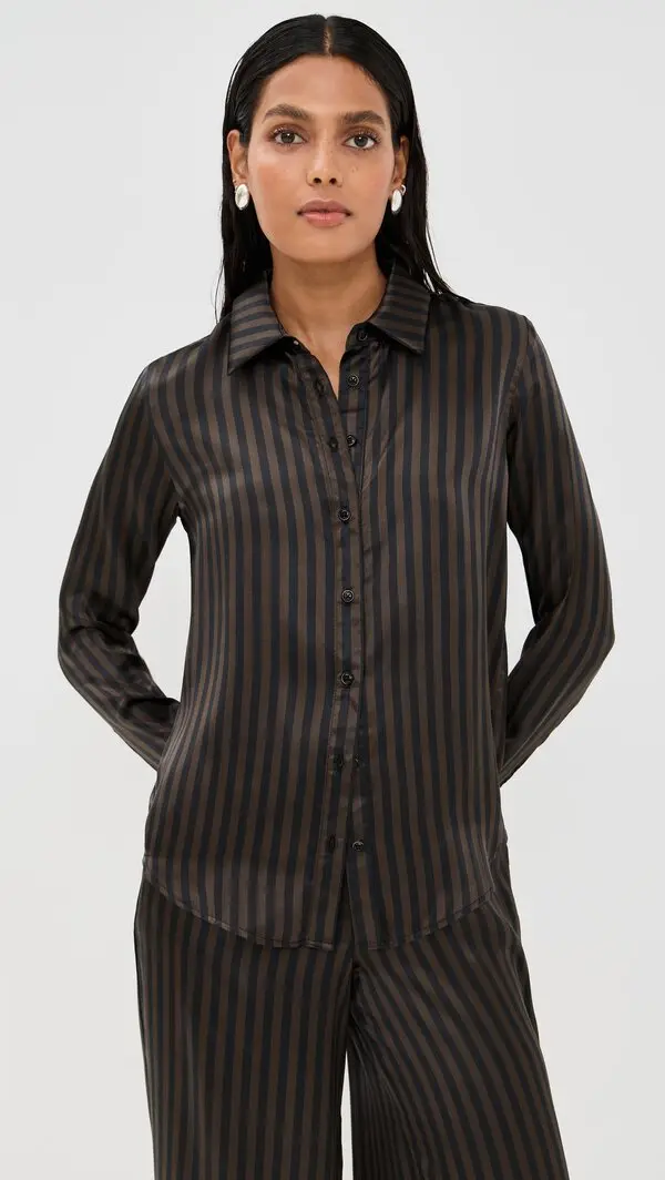 Sprwmn Fonda Silk Button-up Shirt