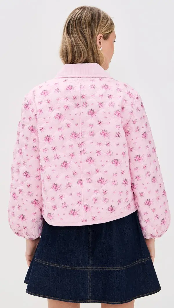 LoveShackFancy Quinlette Jacket - Raspberry Fields