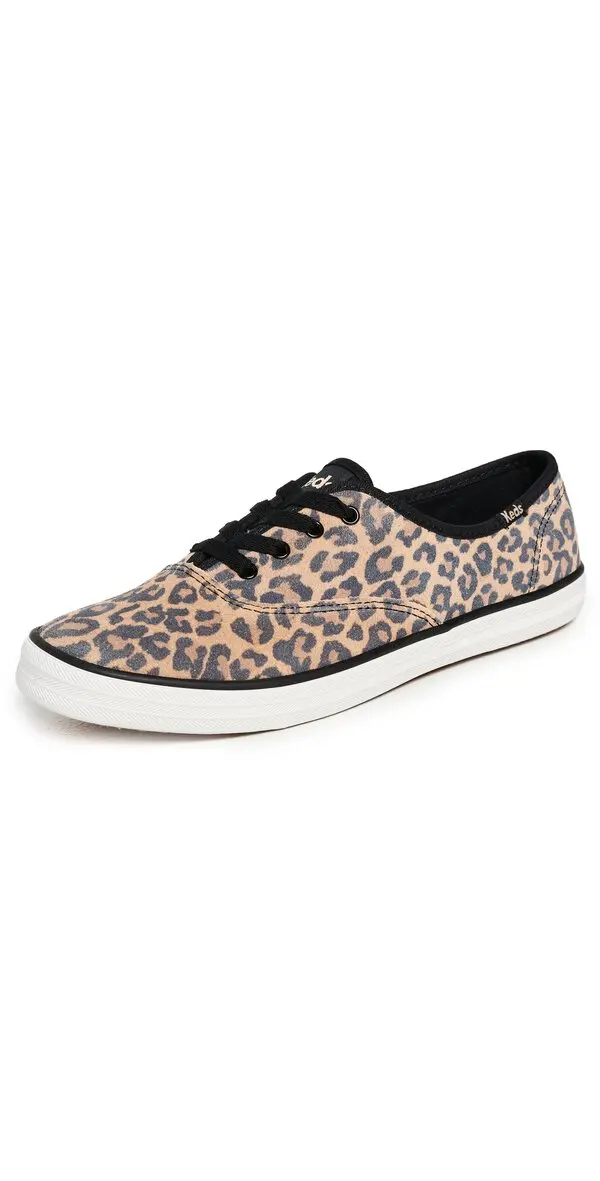 KEDS Champion Leopard Suede Sneakers