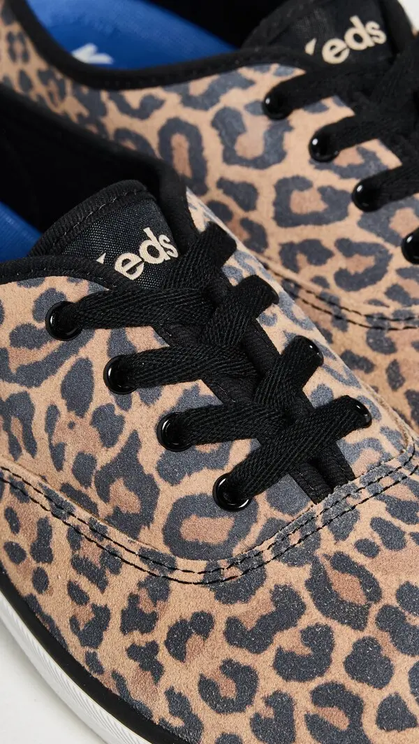 KEDS Champion Leopard Suede Sneakers