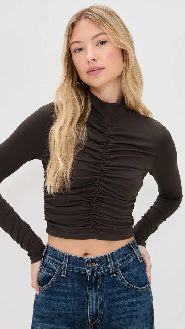 Susana Monaco Mock Neck Top
