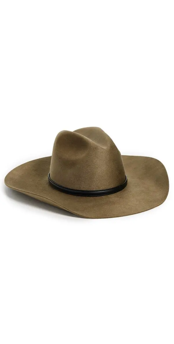 Janessa Leoné Nash Stiffened Wool Fedora - Camel | Editorialist