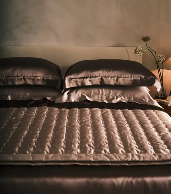 Gingerlily Silk Mocha King/super King Flat Sheet