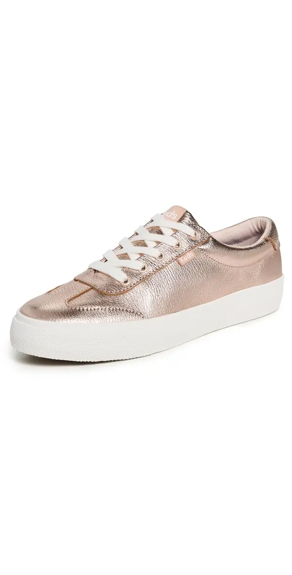 KEDS Jump Kick T-toe Metallic Leather Sneakers