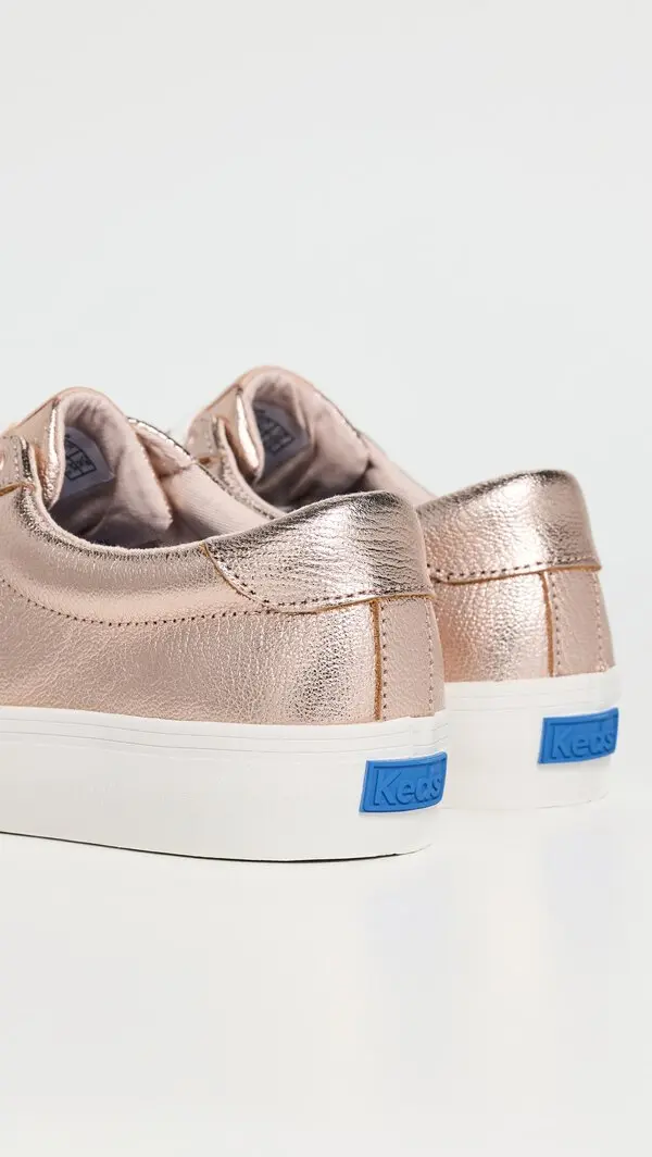 KEDS Jump Kick T-toe Metallic Leather Sneakers