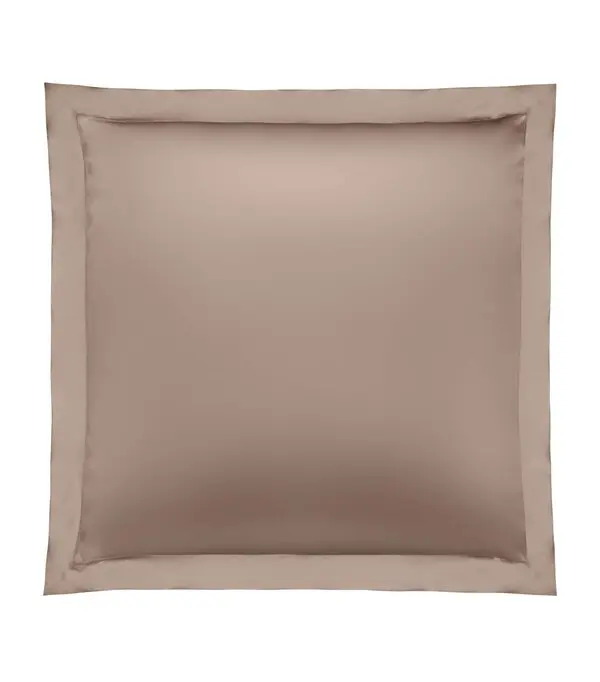 Gingerlily Silk Mocha Square Pillowcase - Brown