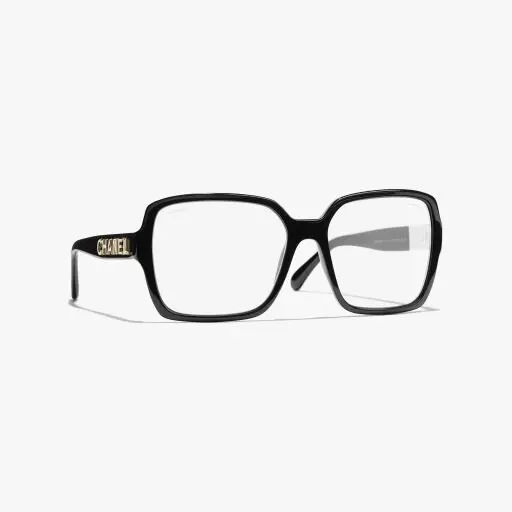 Chanel Square Eyeglasses - Black