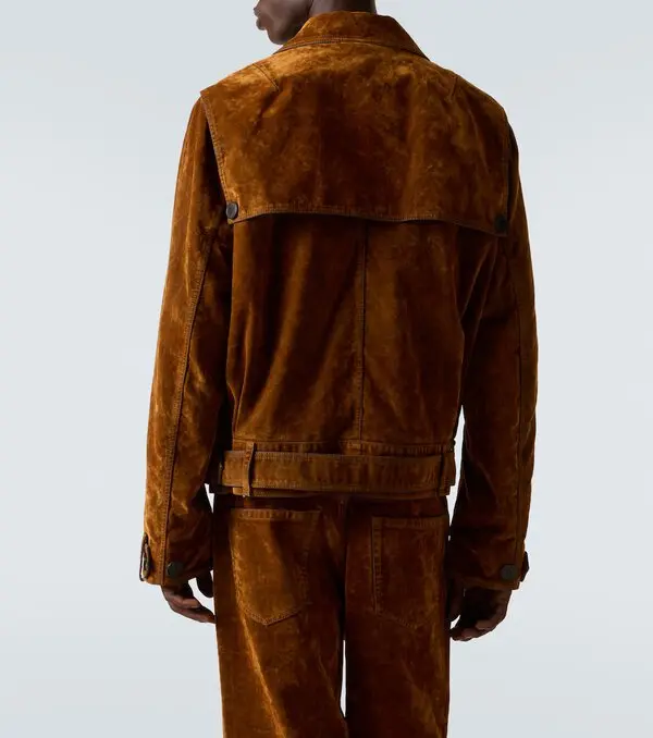Dries Van Noten Vassel Belted Biker Jacket