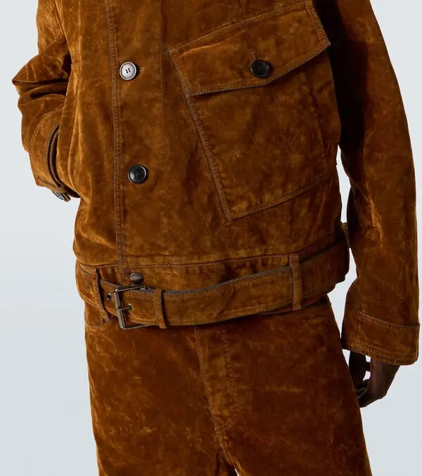 Dries Van Noten Vassel Belted Biker Jacket