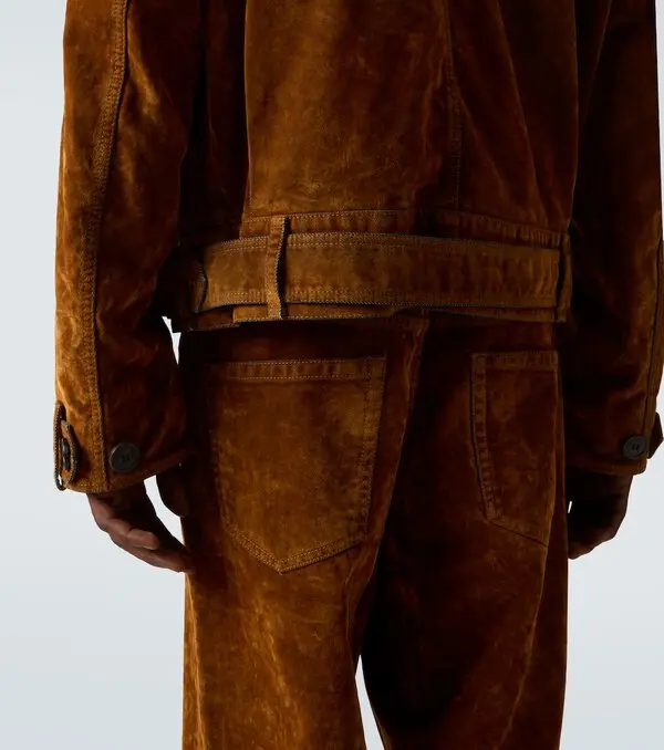 Dries Van Noten Vassel Belted Biker Jacket