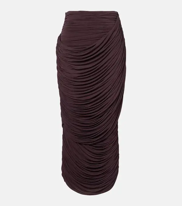 Magda Butrym Draped High-rise Maxi Skirt