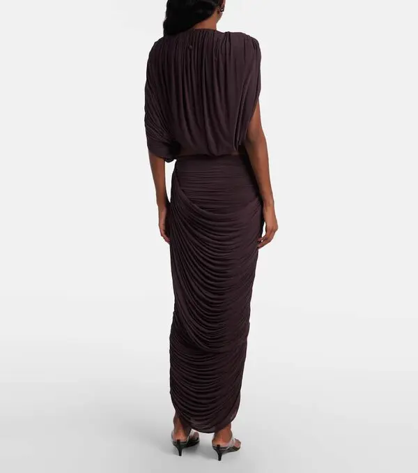 Magda Butrym Draped High-rise Maxi Skirt
