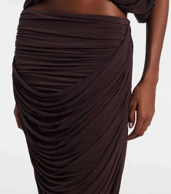 Magda Butrym Draped High-rise Maxi Skirt