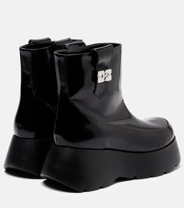 GANNI Kat Platform Ankle Boots