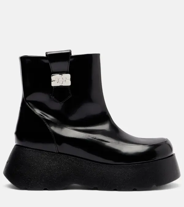 GANNI Kat Platform Ankle Boots