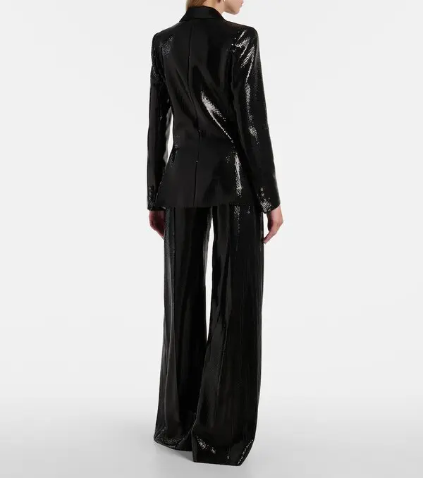 Elie Saab Sequined Satin Blazer