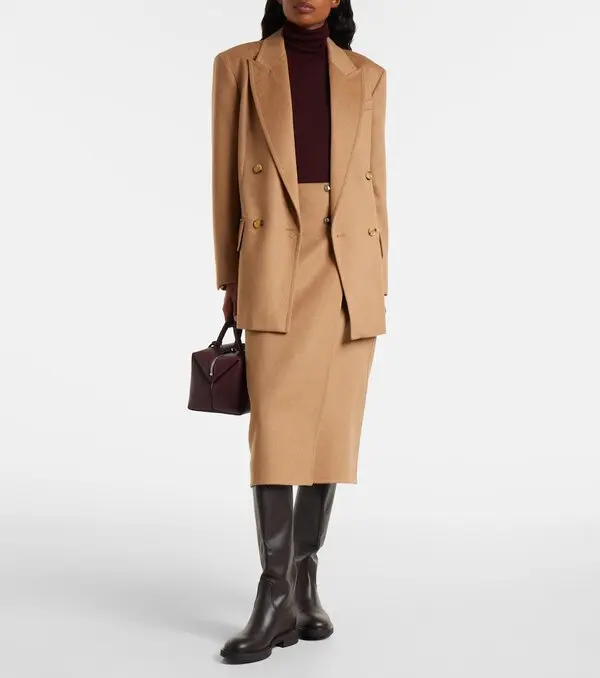 Max Mara Curzio Wool Wrap Skirt