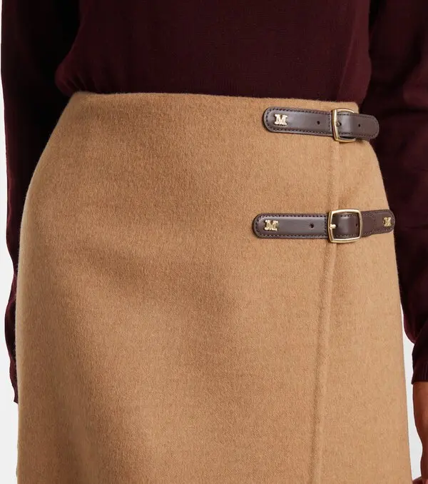 Max Mara Curzio Wool Wrap Skirt