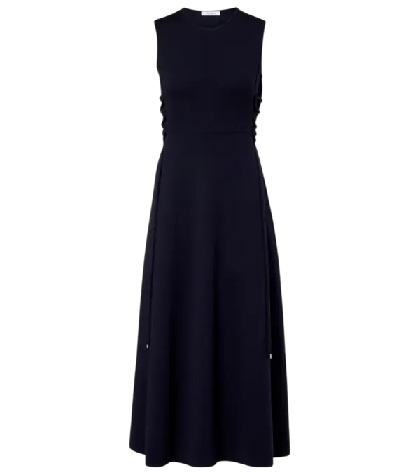 Max Mara Delfi Virgin Wool Midi Dress - Blue