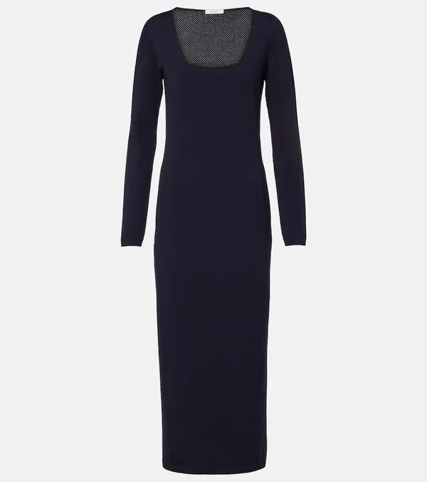 Max Mara Sophia Wool-blend Midi Dress - Blue