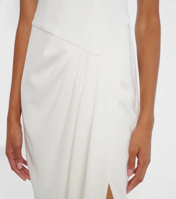 Alex Perry Bridal Draped Off-shoulder Corset Gown