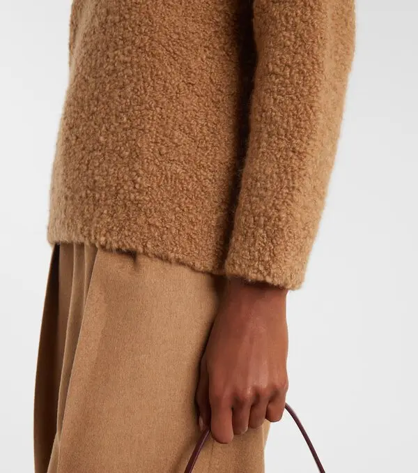 Max Mara Camel Hair And Silk Sweater - Beige