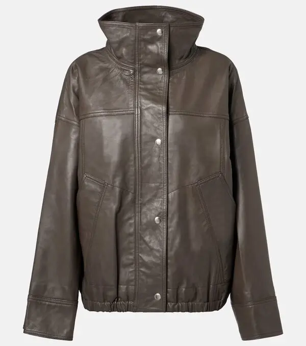 RÓHE Leather Jacket - Brown