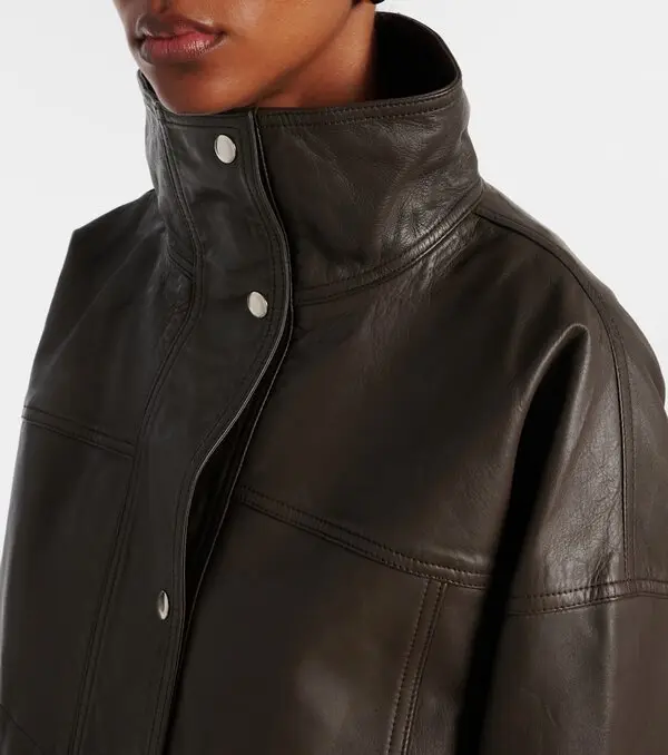 RÓHE Leather Jacket - Brown