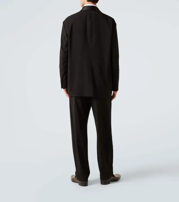 Giorgio Armani Double-breasted Virgin Wool Crêpe Tuxedo