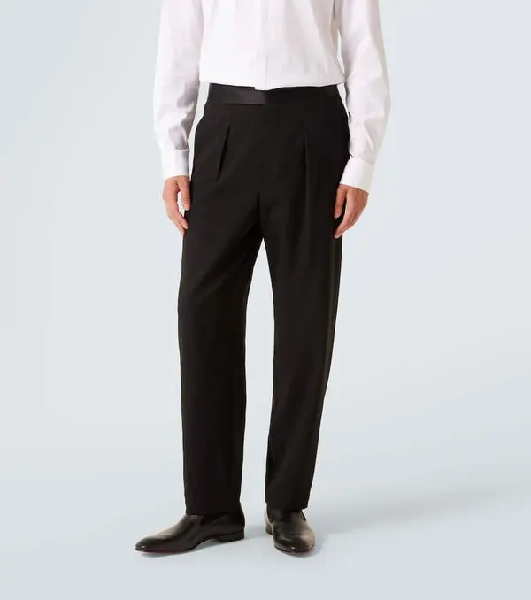 Giorgio Armani Double-breasted Virgin Wool Crêpe Tuxedo