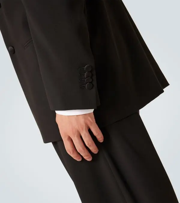 Giorgio Armani Double-breasted Virgin Wool Crêpe Tuxedo