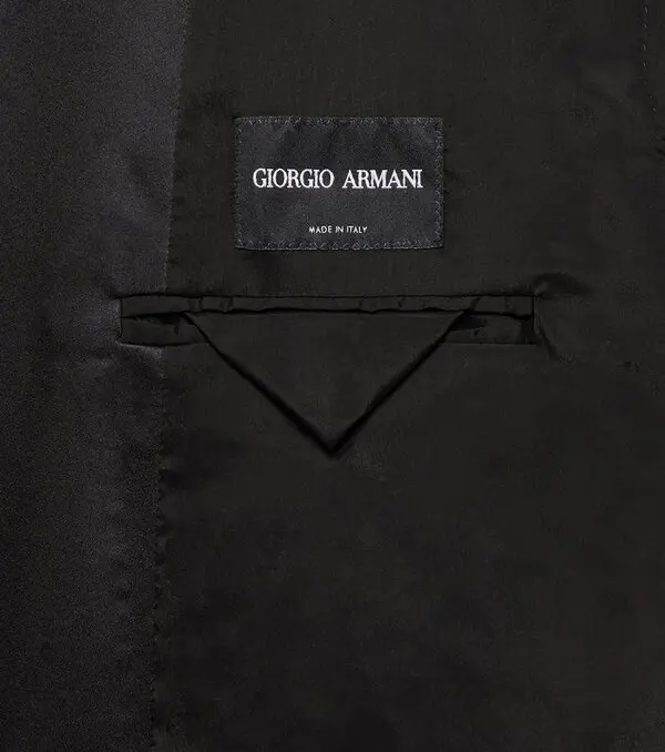 Giorgio Armani Double-breasted Virgin Wool Crêpe Tuxedo