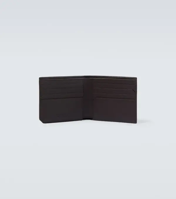 Bottega Veneta Intreccio Leather Bifold Wallet - Brown