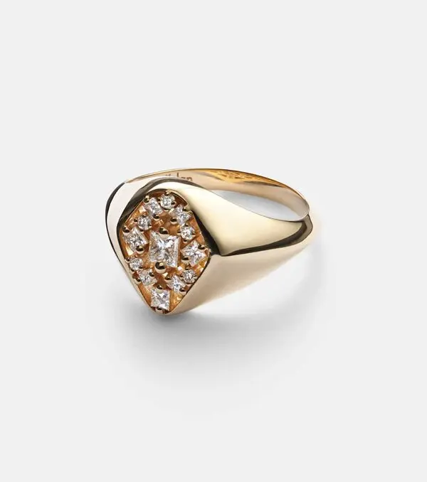SUZANNE KALAN La Fantaisie 18kt Yellow Ring With Diamonds - Gold