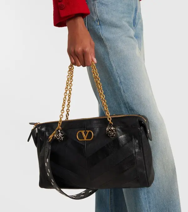 Valentino Garavani Panthea Medium Quilted Leather Tote Bag