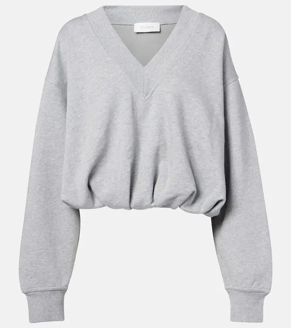 Sportmax Cotton-blend Jersey Sweatshirt - Grey