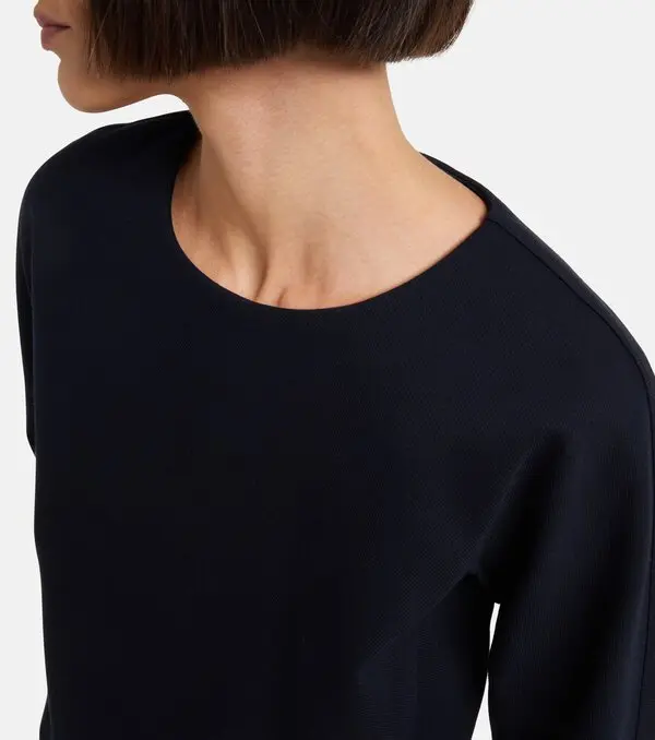 Max Mara Girello Wool And Cotton-blend Top