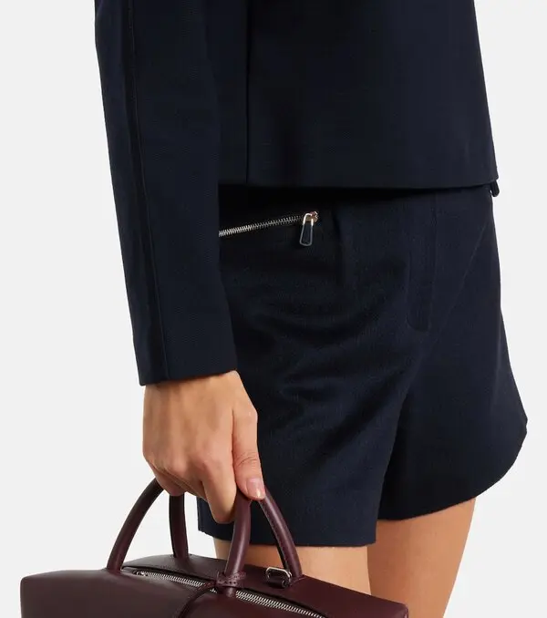 Max Mara Girello Wool And Cotton-blend Top