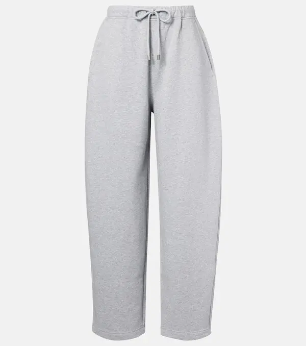 Sportmax Albania Cotton-blend Sweatpants - Grey