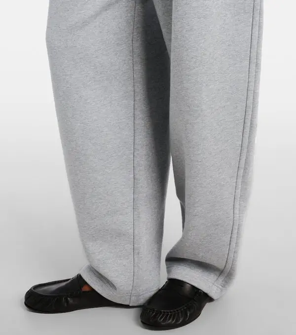 Sportmax Albania Cotton-blend Sweatpants - Grey