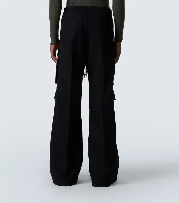 Rick Owens Cargo Belas Virgin Wool Cargo Pants